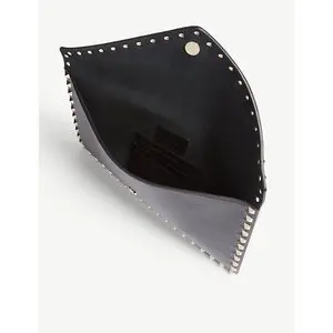 Valentino Garavani Rockstud Leather Clutch - Black