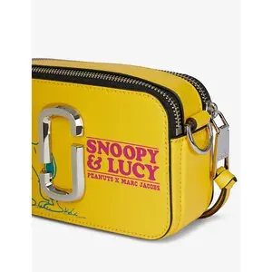 Marc Jacobs X Peanuts Snapshot Snoopy And Lucy Print Leather Cross