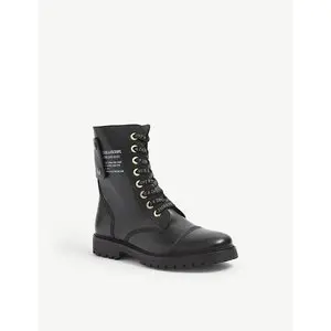 Zadig&Voltaire Joe Logo-lace Leather Ankle Boots