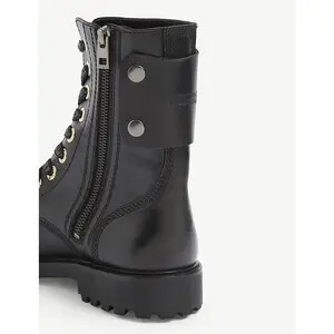 Zadig&Voltaire Joe Logo-lace Leather Ankle Boots