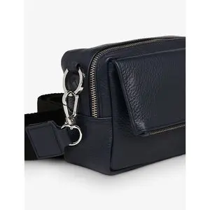 Whistles Bibi Leather Cross Body Bag - Navy