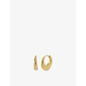Monica Vinader Deia Huggie Earrings - Gold