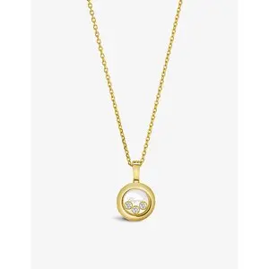 Chopard Happy Diamonds 18ct Yellow-gold And 0.15ct Diamond Pendant Necklace - Yellow Gold