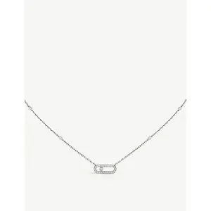 Messika Move Uno 18ct -gold And Diamond Necklace - White