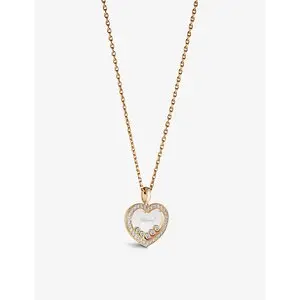 Chopard Happy Diamonds And Diamond Necklace - Rose Gold