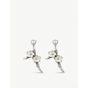 SHAUN LEANE Cherry Blossom Diamond And Pearl Earrings - One-color