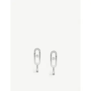 Messika Move Mini Uno Diamond Earrings - White Gold