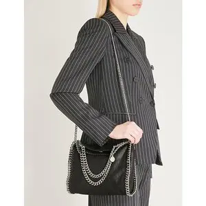 Stella McCartney Mini Falabella Woven Tote Bag - Black