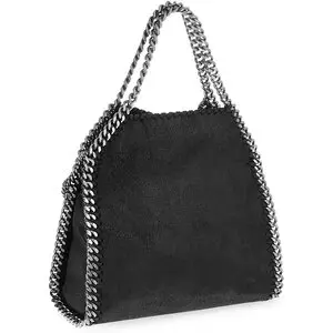 Stella McCartney Mini Falabella Woven Tote Bag - Black