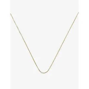 Monica Vinader Fine Oval Box 18ct Yellow-vermeil Chain - Gold
