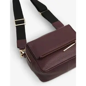 Whistles Bibi Leather Cross-body Bag - Purple