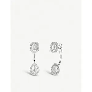 Messika My Twin Toi & Moi Diamond Earrings - White