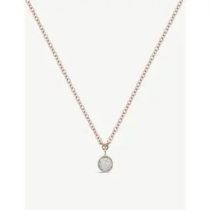 Monica Vinader Fiji Tiny Diamond Necklace - Rose Gold