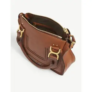Chloé Marcie Leather Cross-body Bag - Tan