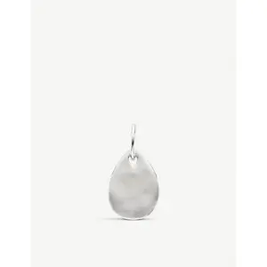 Monica Vinader Ziggy Teardrop Pendant - Silver