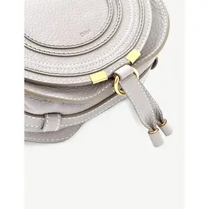 Chloé Marcie Leather Cross-body Bag - Cashmere Grey