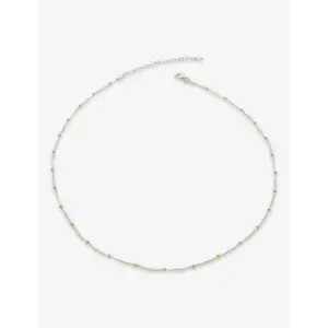 Monica Vinader Beaded Chain Necklace - Silver