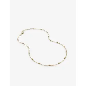 Monica Vinader Triple-beaded 18ct -plated Vermeil Sterling-silver Choker Necklace - Gold