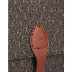 Saint Laurent Le Monogramme Canvas Satchel