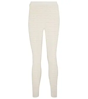 Givenchy 4g Jacquard Mid-rise Leggings