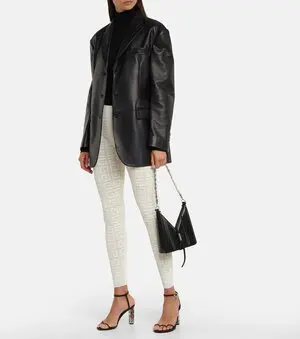 Givenchy 4g Jacquard Mid-rise Leggings