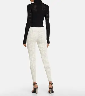 Givenchy 4g Jacquard Mid-rise Leggings