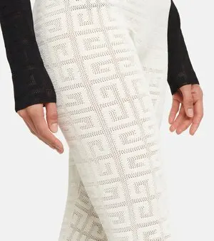 Givenchy 4g Jacquard Mid-rise Leggings