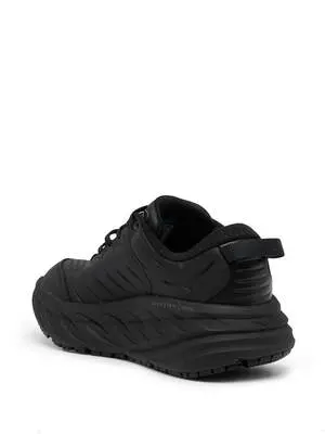 HOKA® Logo-embossed Chunky Leather Sneakers
