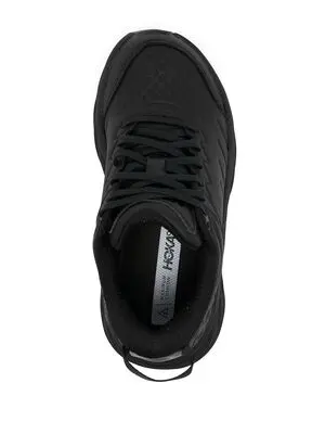 HOKA® Logo-embossed Chunky Leather Sneakers