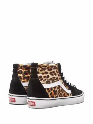 VANS Sk8-hi Leopard Sneakers - Black