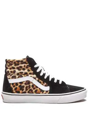 VANS Sk8-hi Leopard Sneakers - Black