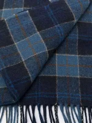 Barbour Tartan-print Knitted Scarf