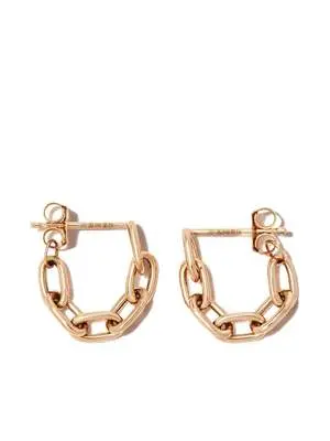 Zoe Chicco 14kt Chain-link Huggie Earrings - Gold
