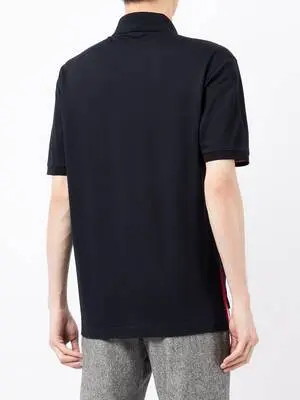 Thom Browne Rwb Stripe Polo Shirt - Blue