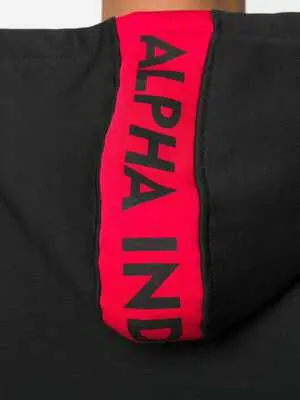 Alpha Industries Logo Stripe Detail Hoodie