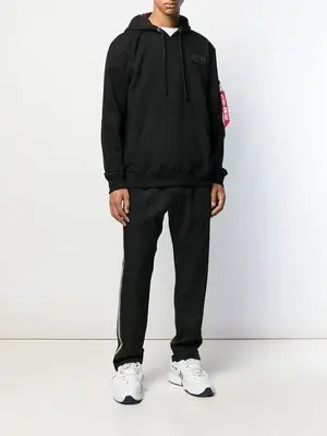 Alpha Industries Logo Stripe Detail Hoodie
