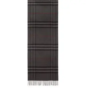 Burberry Reversible Check Cashmere Scarf