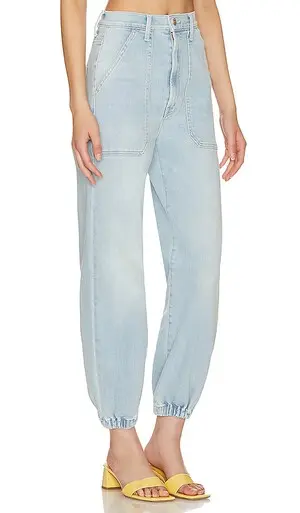 MOTHER The Wrapper Patch Springy Ankle In Blue