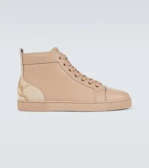 CHRISTIAN LOUBOUTIN Fun Louis High Top Sneakers - Beige