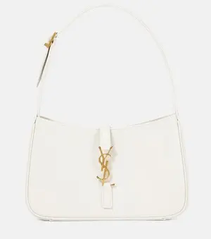Saint Laurent Le 5 À 7 Leather Shoulder Bag White