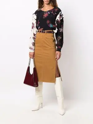 Essentiel Antwerp Affirmative Fora-print Top