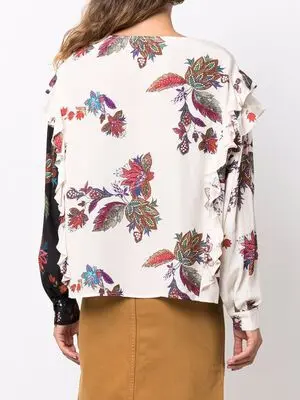 Essentiel Antwerp Affirmative Fora-print Top