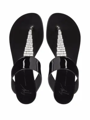 GIUSEPPE ZANOTTI Cleta Flat Sandals - Black
