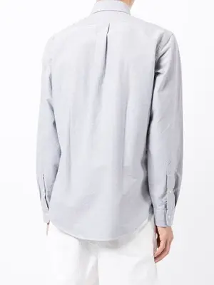 Polo Ralph Lauren Embroidered-motif Long-sleeve Shirt - Grey