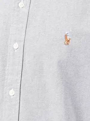 Polo Ralph Lauren Embroidered-motif Long-sleeve Shirt - Grey