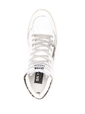 GOLDEN GOOSE High-top Leather Sneakers - White