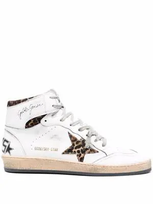 GOLDEN GOOSE High-top Leather Sneakers - White