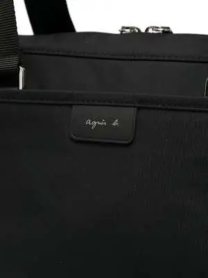 AGNES B. Logo Tag Holdall - Black