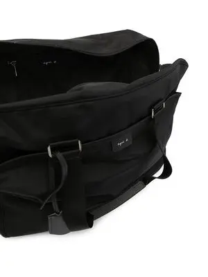 AGNES B. Logo-patch Duffle Bag - Black