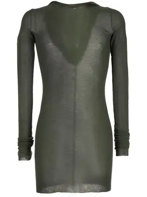 Rick Owens Rib-knit Hooded T-shirt